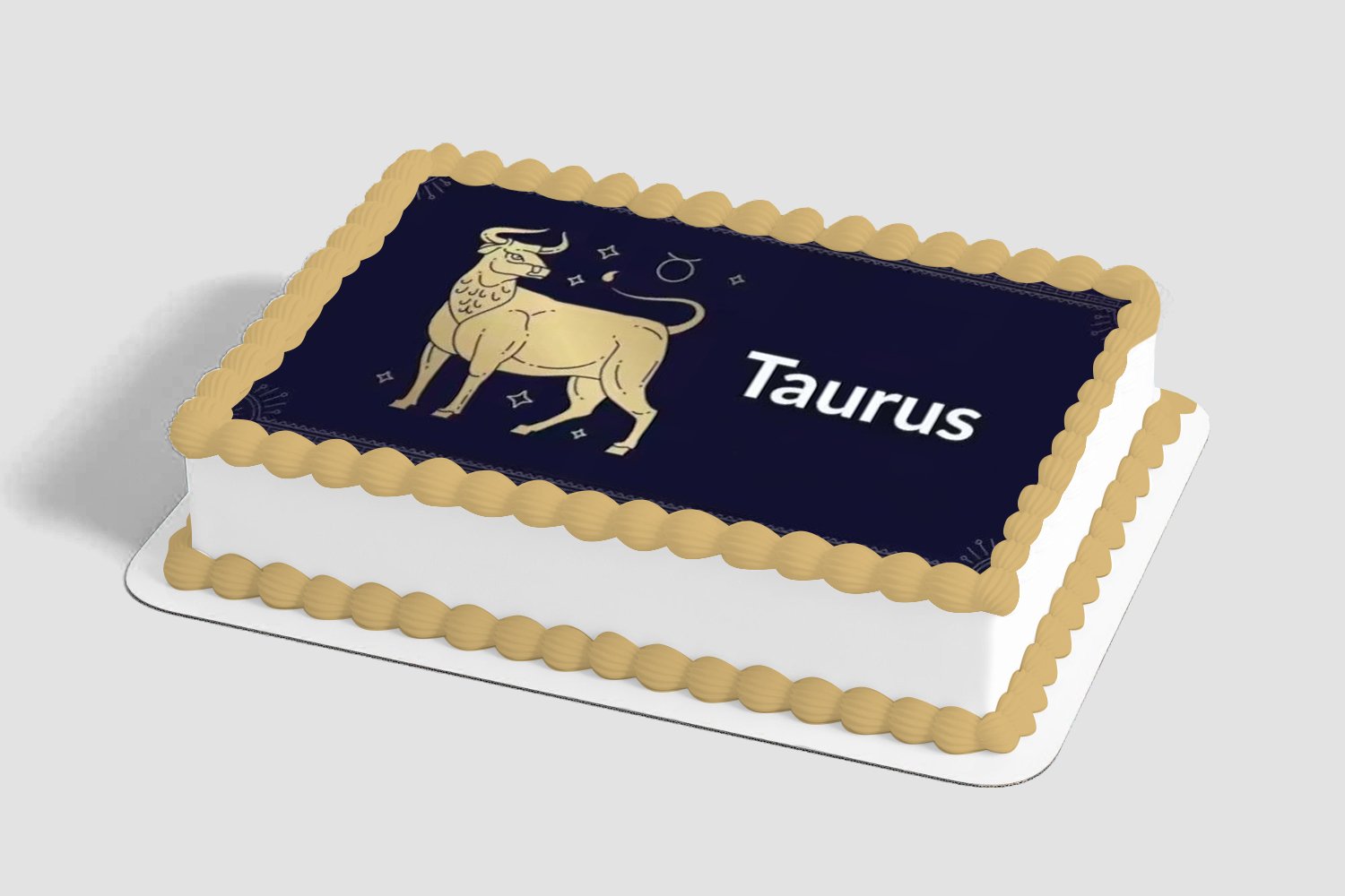 Taurus Edible Image® by PhotoCake® – Kern Bakery INC