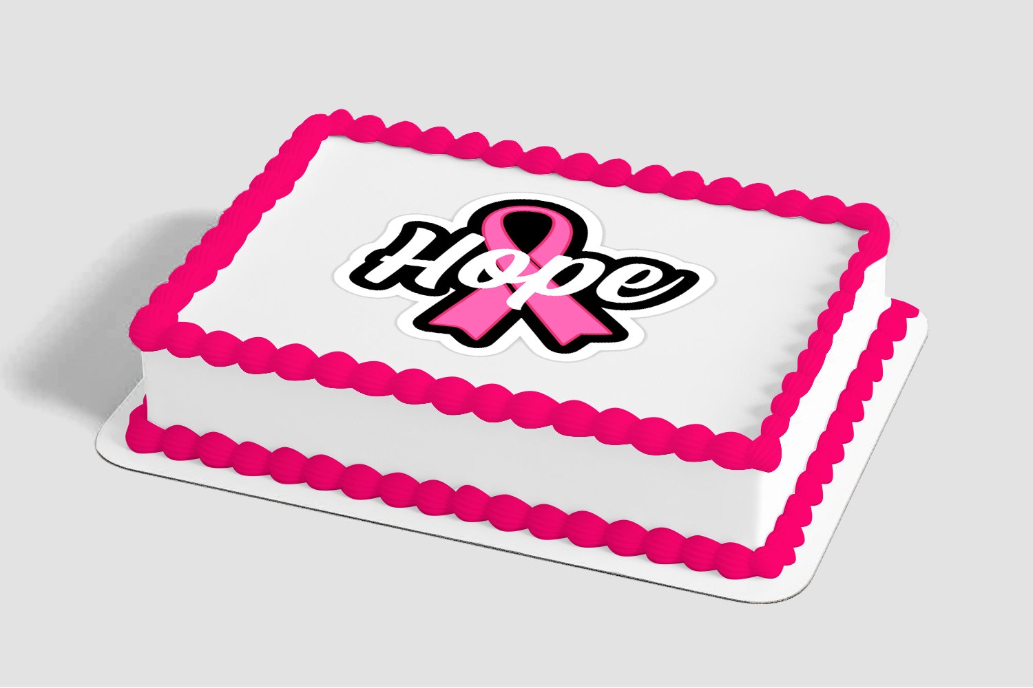 Breast Cancer Awareness Ribbon of Hope Edible Image® by PhotoCake ...