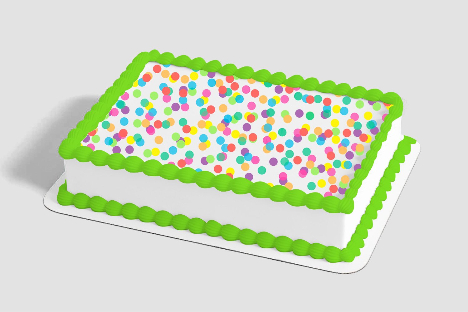 Celebrate Dots Edible Image® by PhotoCake® – Kern Bakery INC