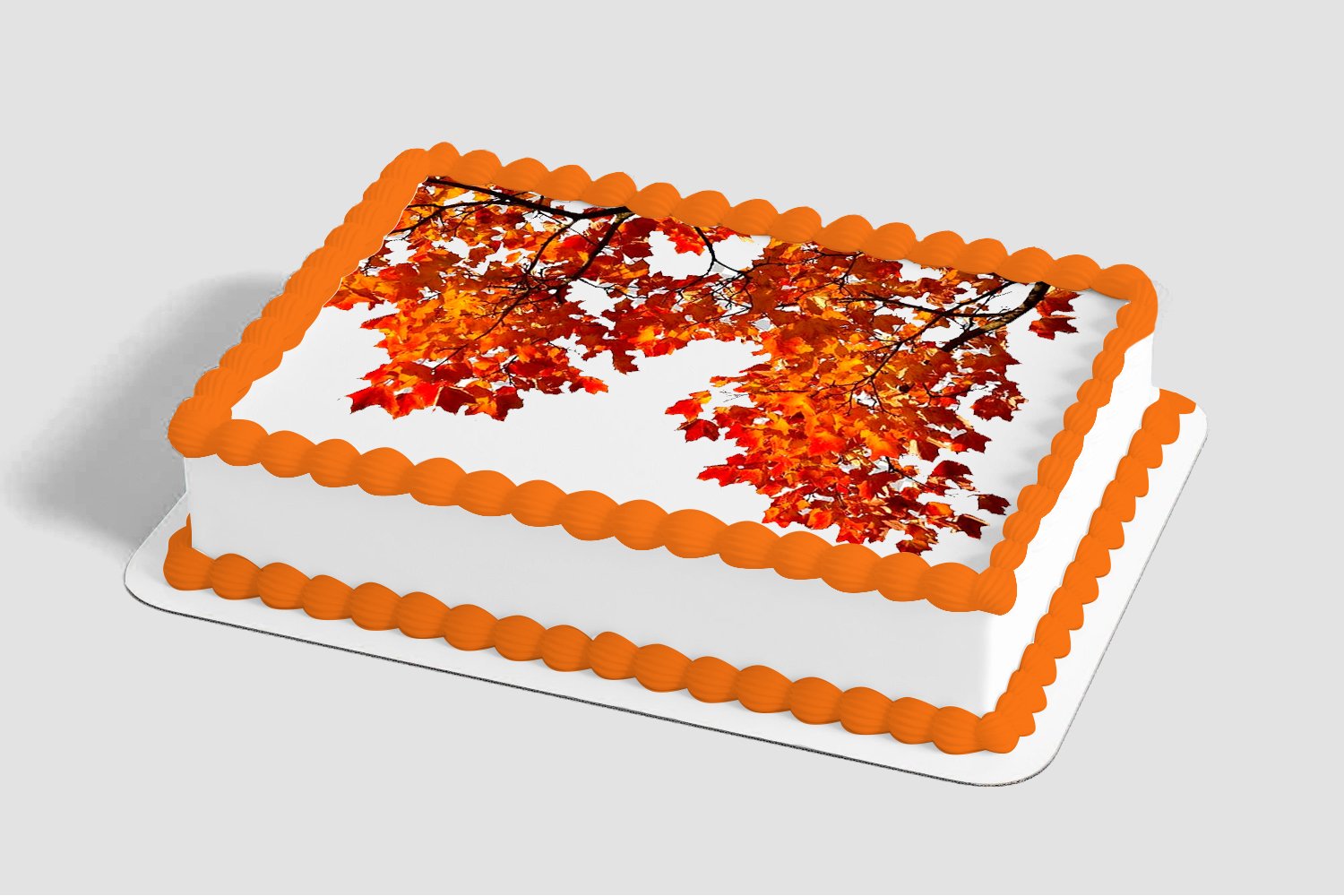 Flowering Leaves Edible Image® by PhotoCake® – Kern Bakery INC